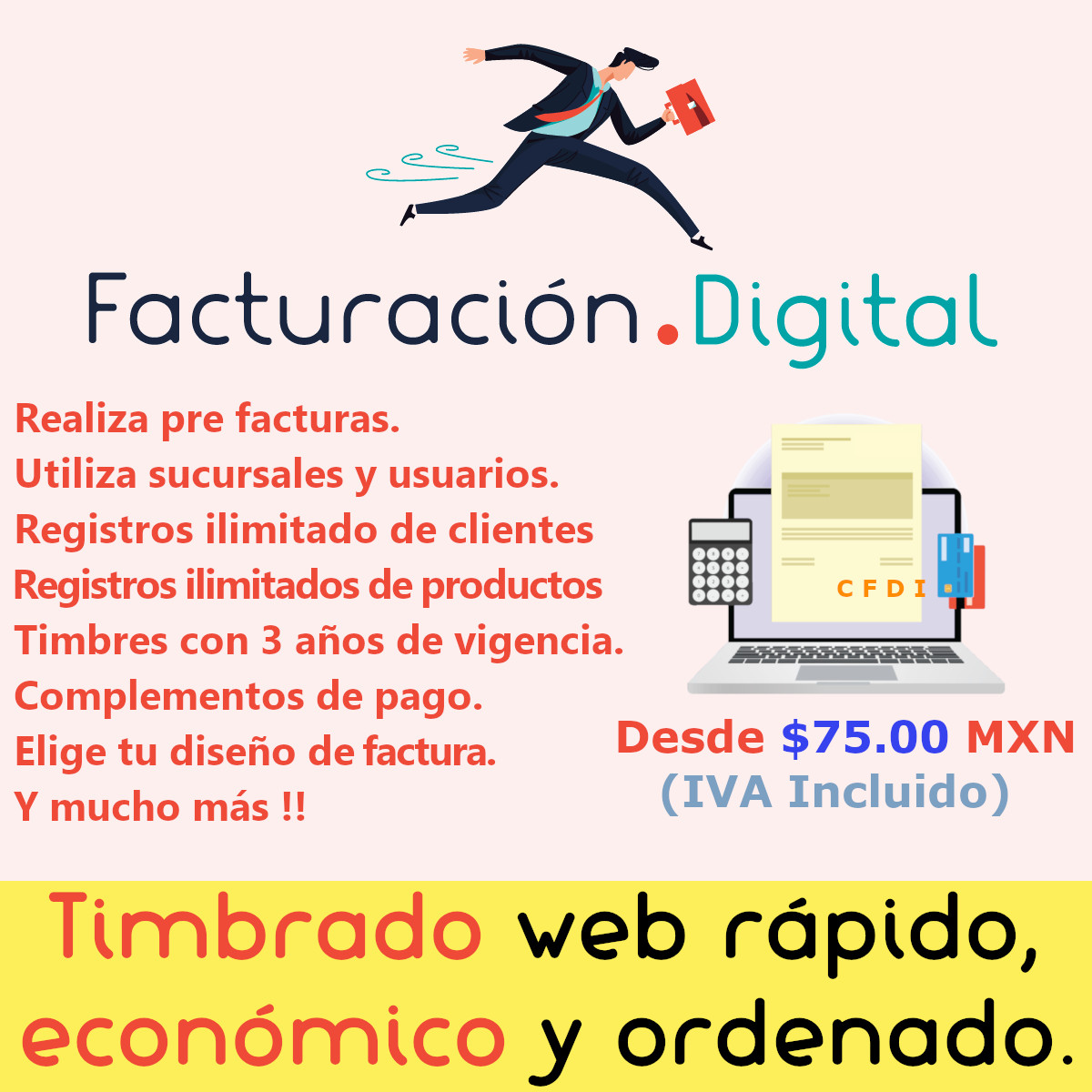 CFDI Timbrado de Facturas. - Contador.Digital